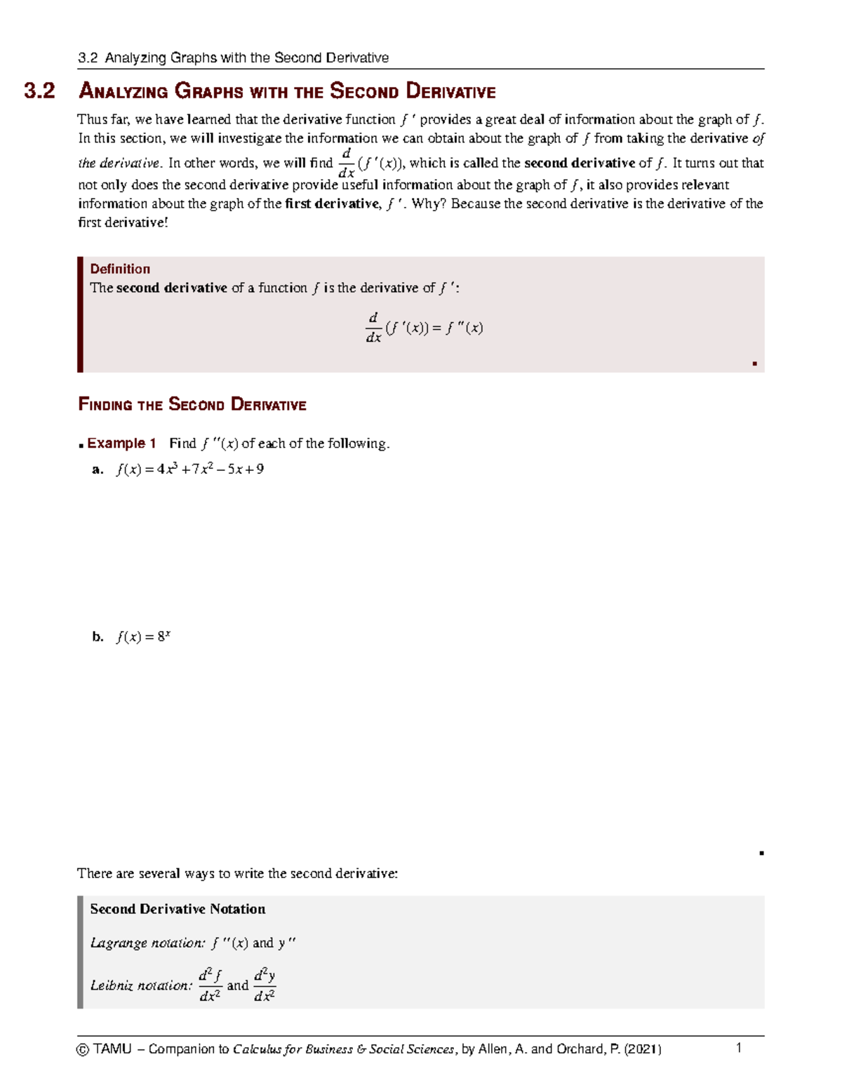 142 Section 3 2 blank notes - 3 Analyzing Graphs with the Second ...