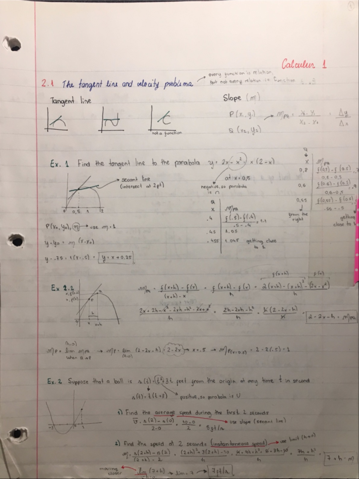Notes Packet - Calculus 1 - Calculur 1 every functi on is relation 2 ...