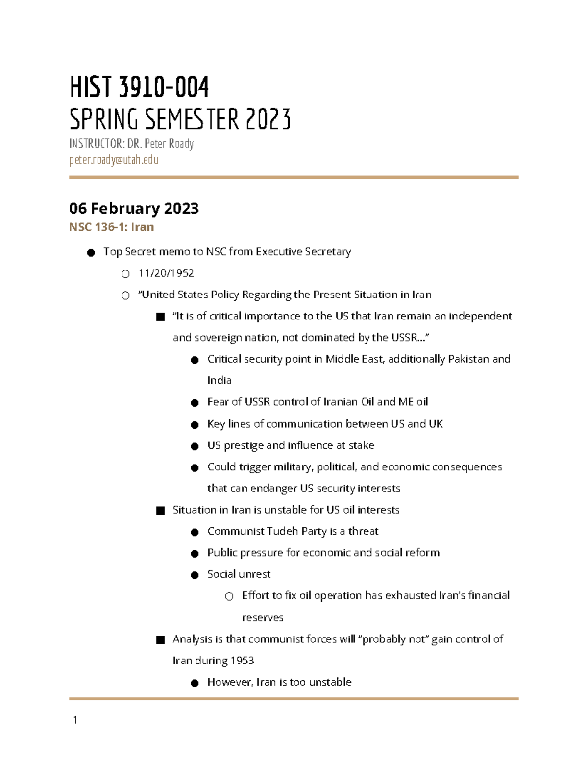 2 06 23 - History covering Operation FUBELT and CIA involvement in ...