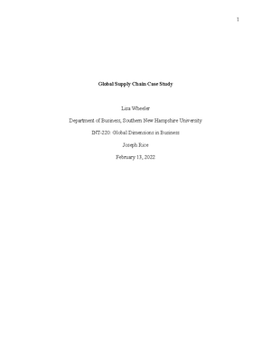 [Solved] INT 220 Module One Assignment Guidelines and Rubric Overview - Global Dimensions in ...