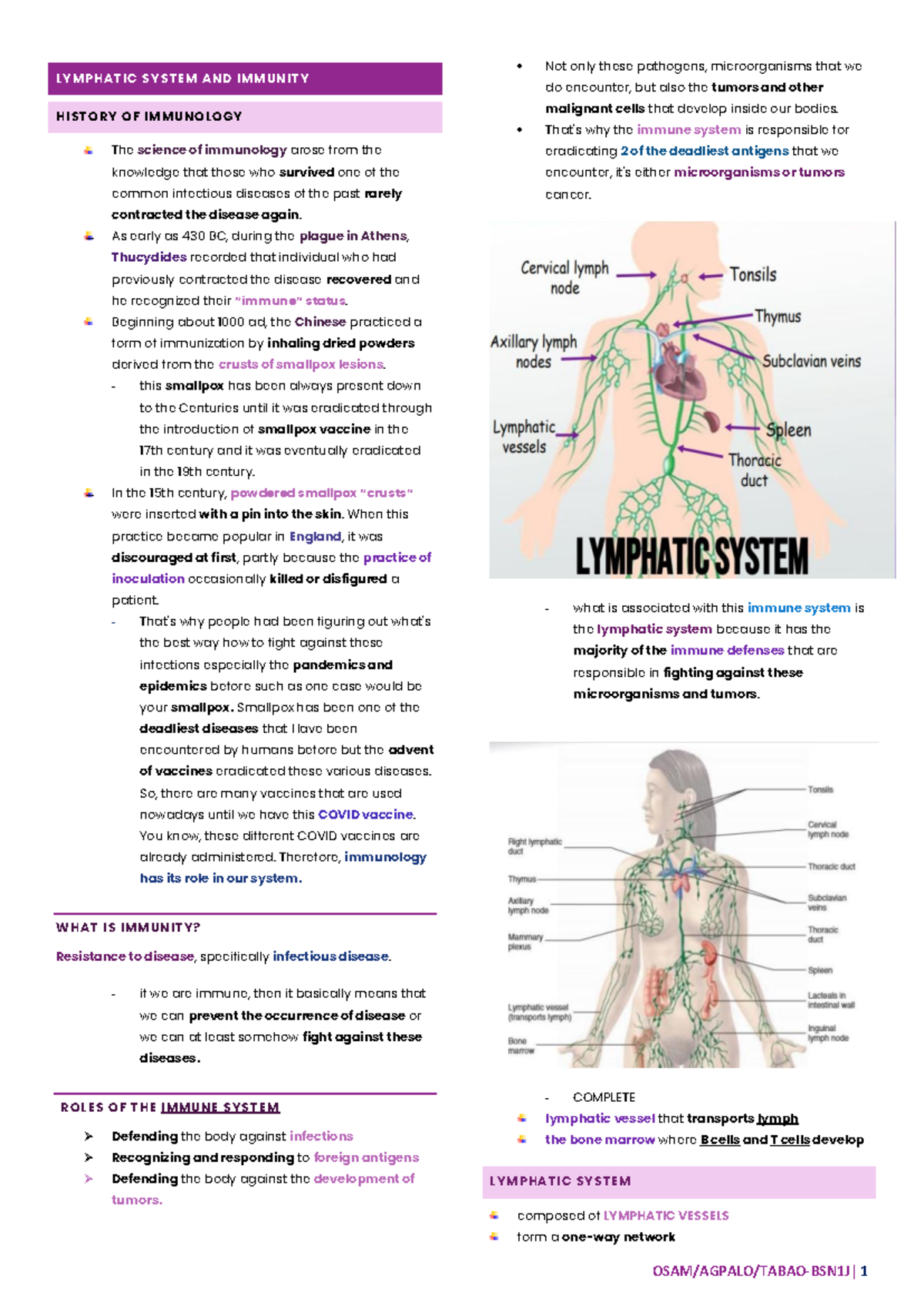 11. Lymphatic System AND Immunity - LY M PHAT IC SY STE M A ND IM M ...