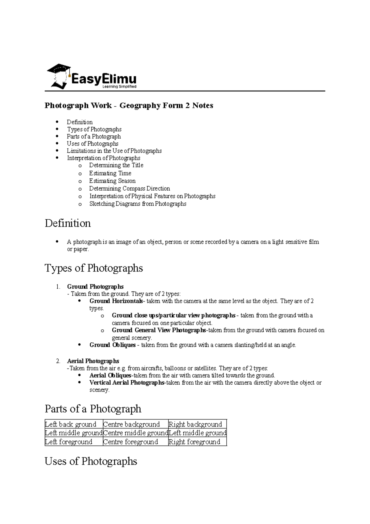 Photography - this provides geography revision materials. - Photograph ...