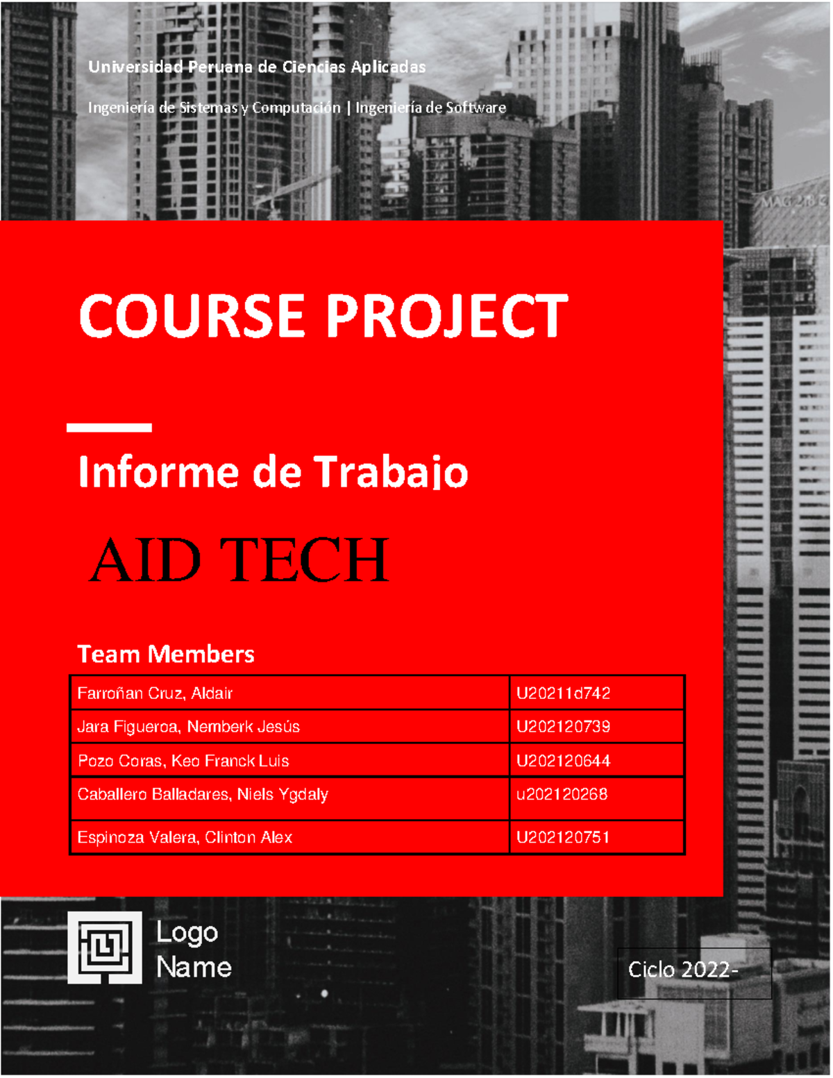 Upc-pre202301-si385-SS4A-Aid Tech-report-TF - 1 AID TECH Informe de ...