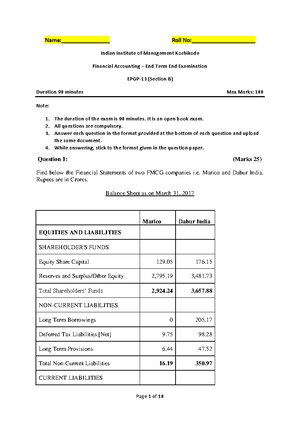 Financial Accounting MCQ - Financial Accounting MCQ __________ is a ...