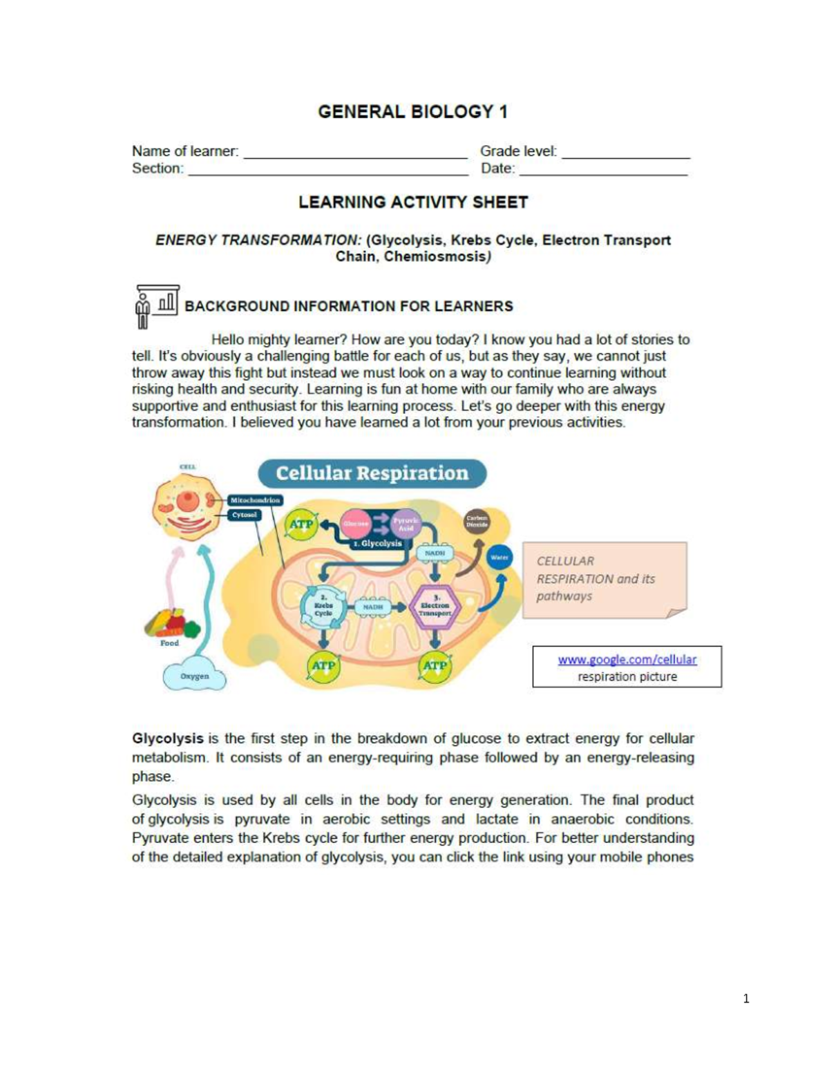 LAS WEEK 5 GEN BIO1 - assignment - Biology - Studocu