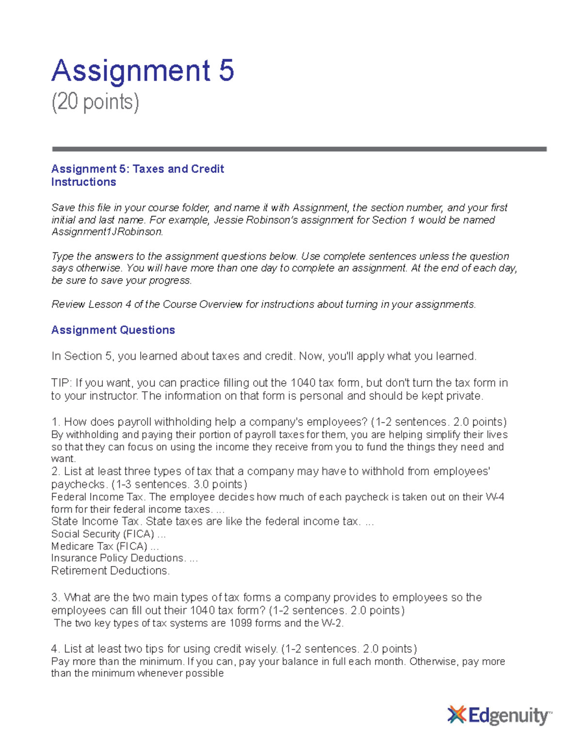 Kami Export - Assignment 5 - EL5732 - Assignment 5 (20 points ...