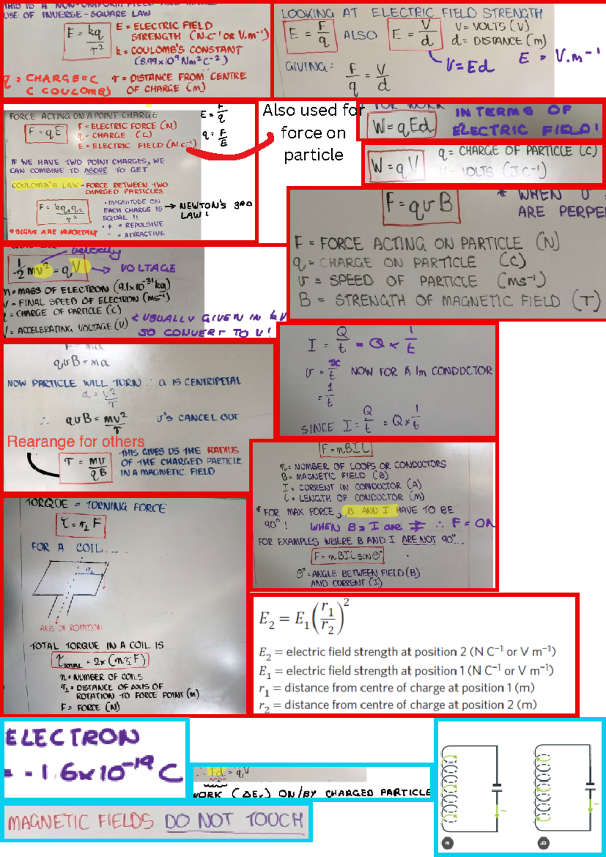 Electric and Magnetic fields - Also used for force on particle - Studocu