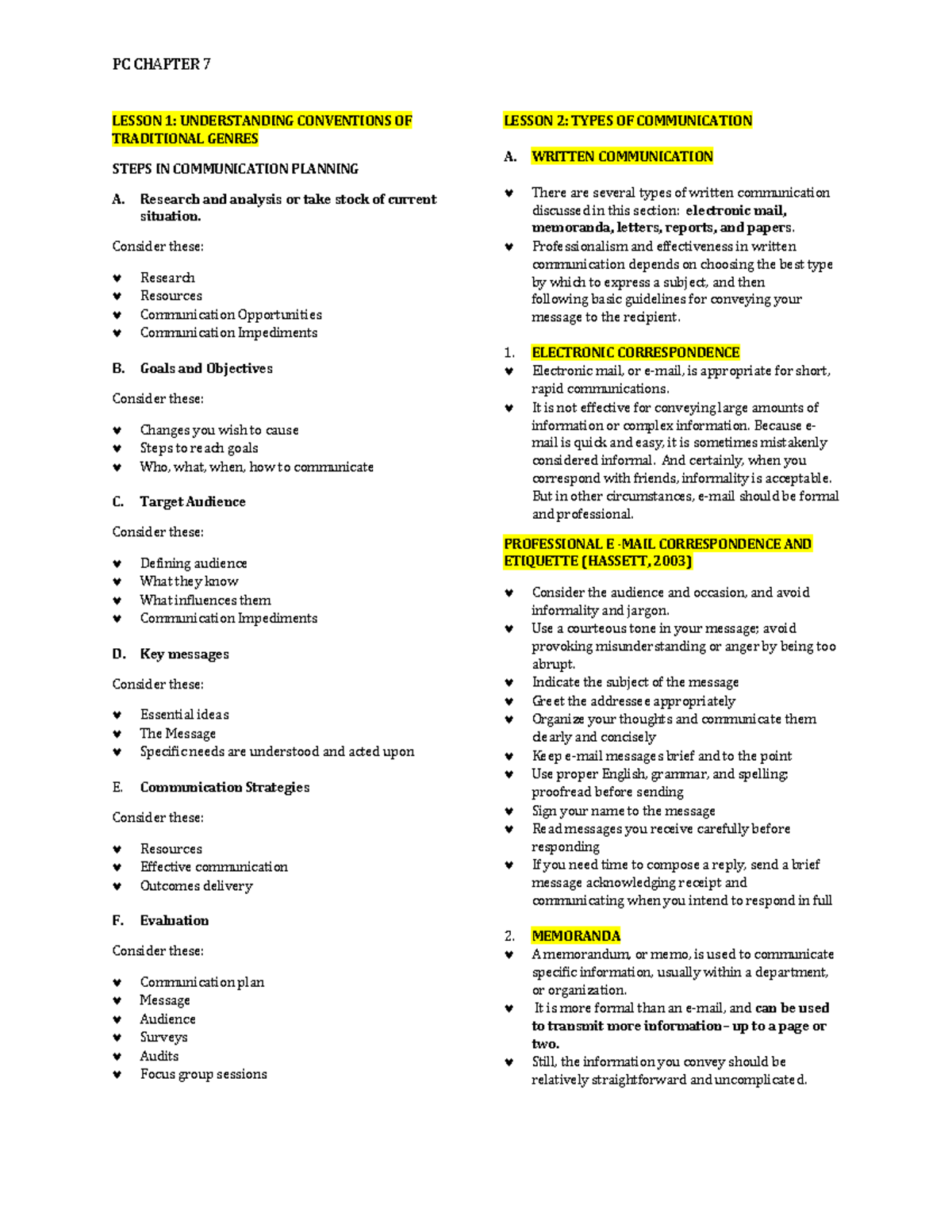 PC Chapter 7 Reviewer PDF - LESSON 1: UNDERSTANDING CONVENTIONS OF ...