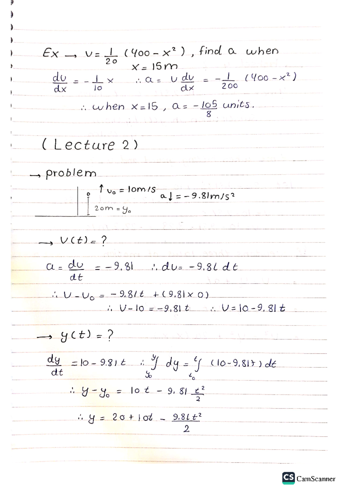 Lec 2 - lllllll - Rigid Body Dynamics - CamScanner CamScanner - Studocu