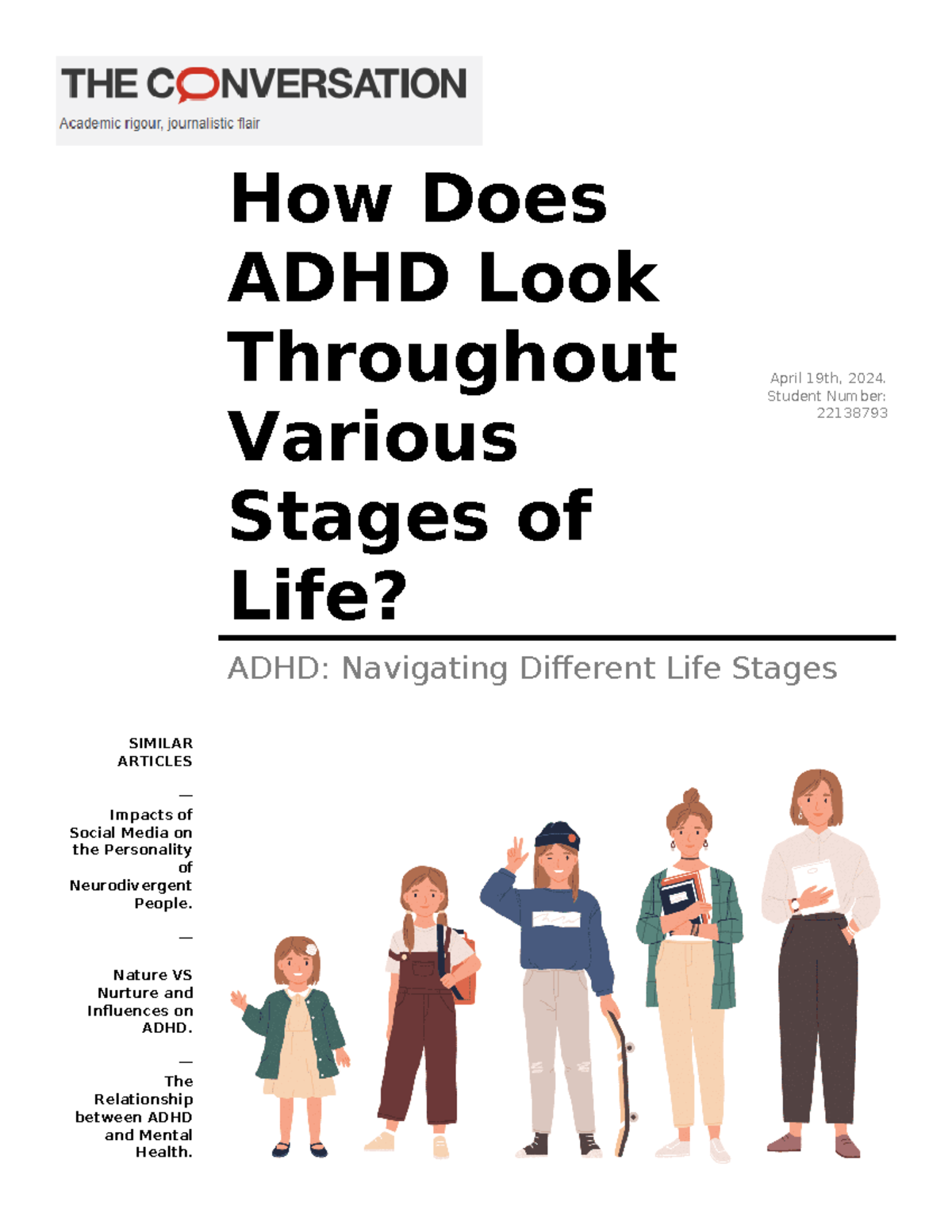 Individual Lay Article - How Does ADHD Look Throughout Various Stages ...