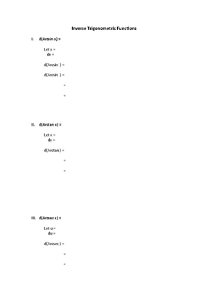 Integral Calculus (Power Formula) - Calculus 2 Formulas: d(c) = 0 d(x ...