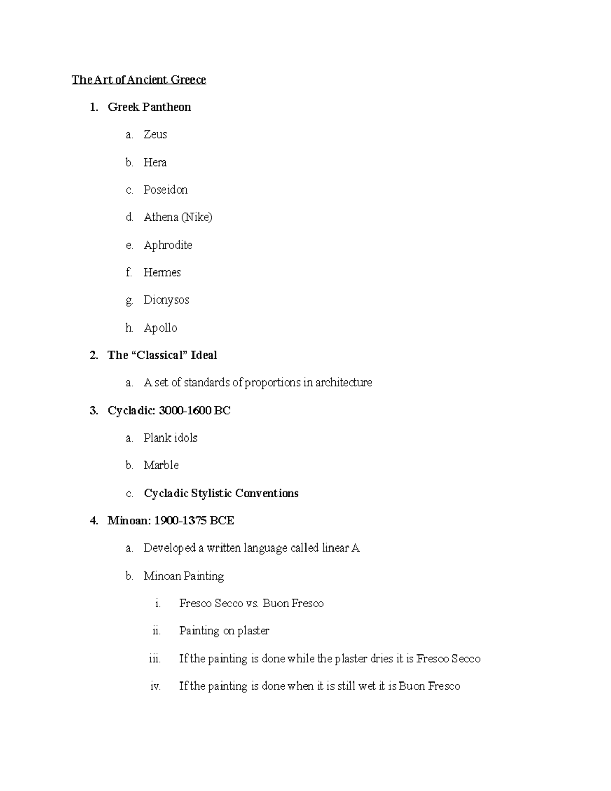 Module 4 Ch 5 Lectures - The art of ancient Greece - The Art of Ancient ...