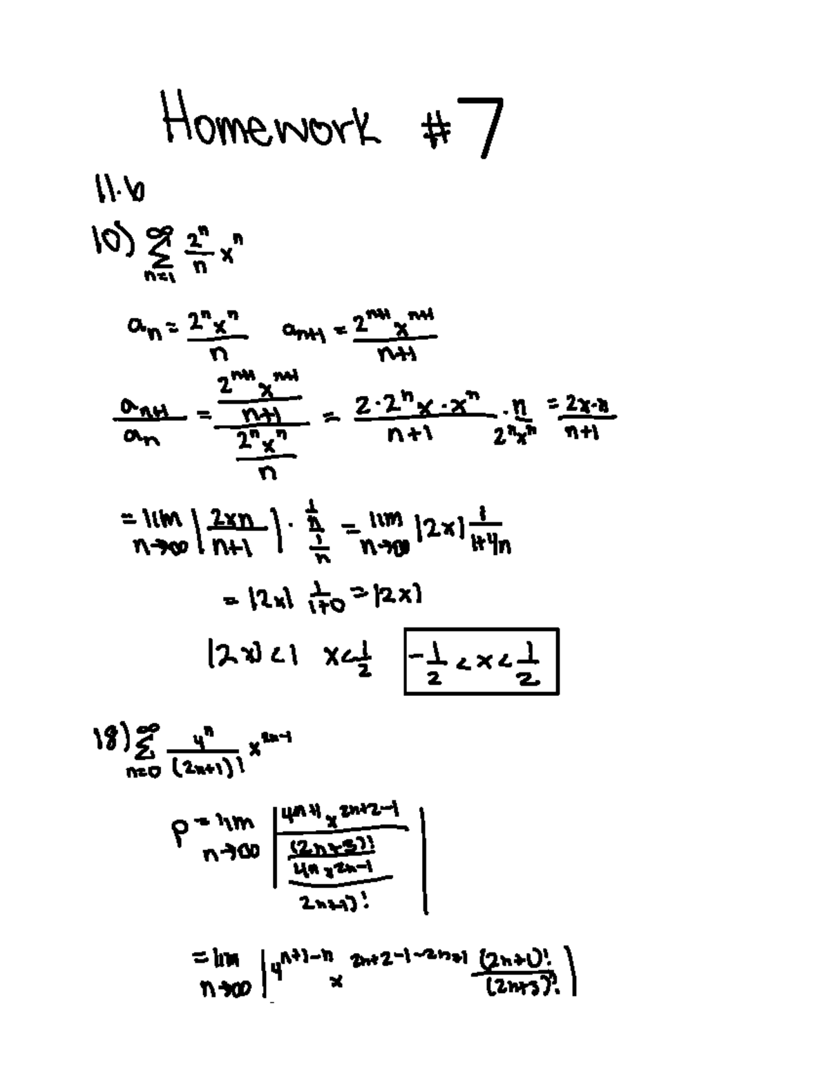 Hw 7 - homework # 7 - LS 30A - Homework 6 11. 105 x an II anti 2 É 2 It ...