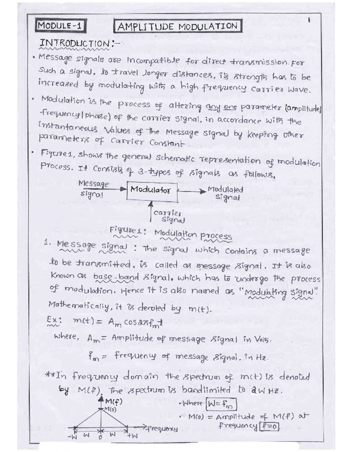 Unit-1-Analog Digital Communication Notes - Technical COmmunication ...
