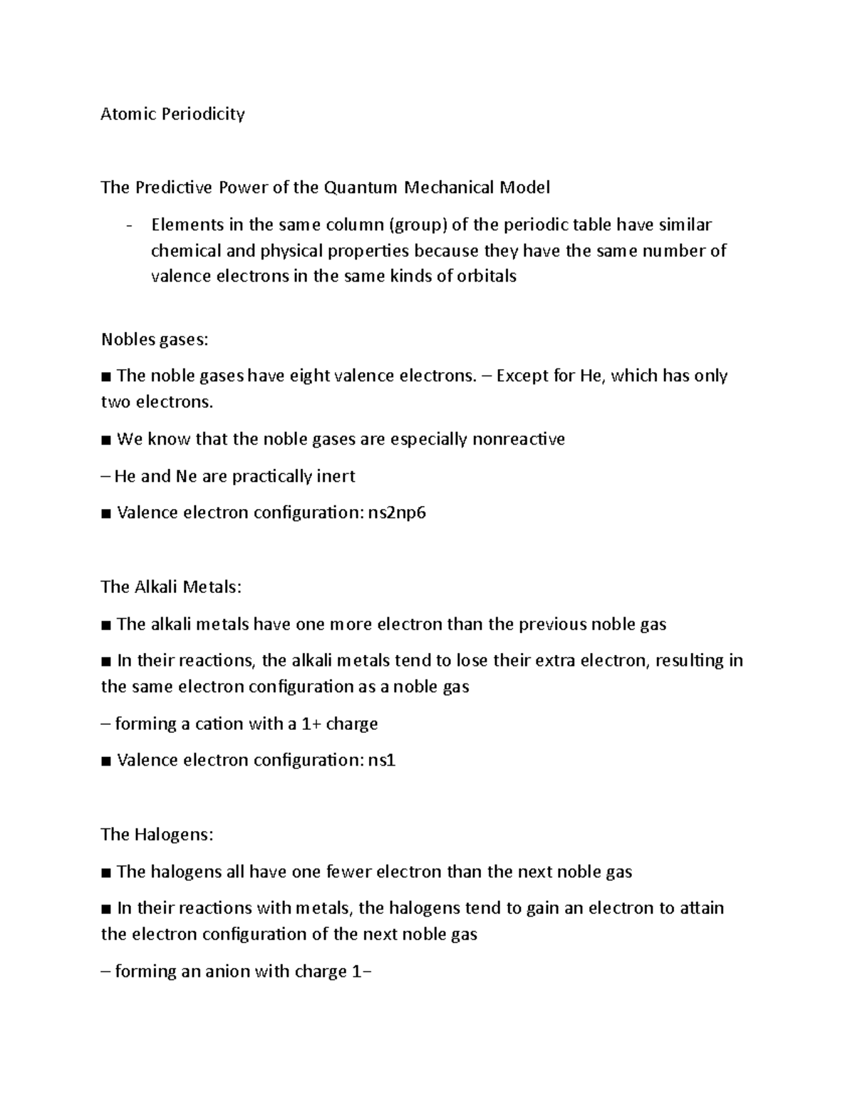 205 - Atomic Periodicity - Atomic Periodicity The Predictive Power of ...