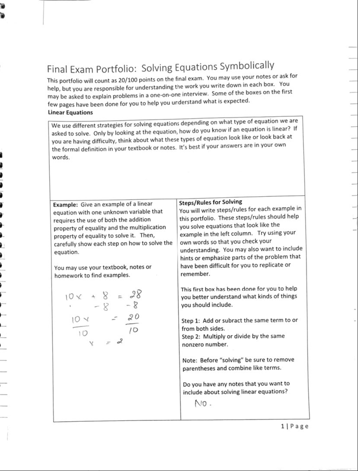Final exam portfolio - MATH-1314 - Studocu