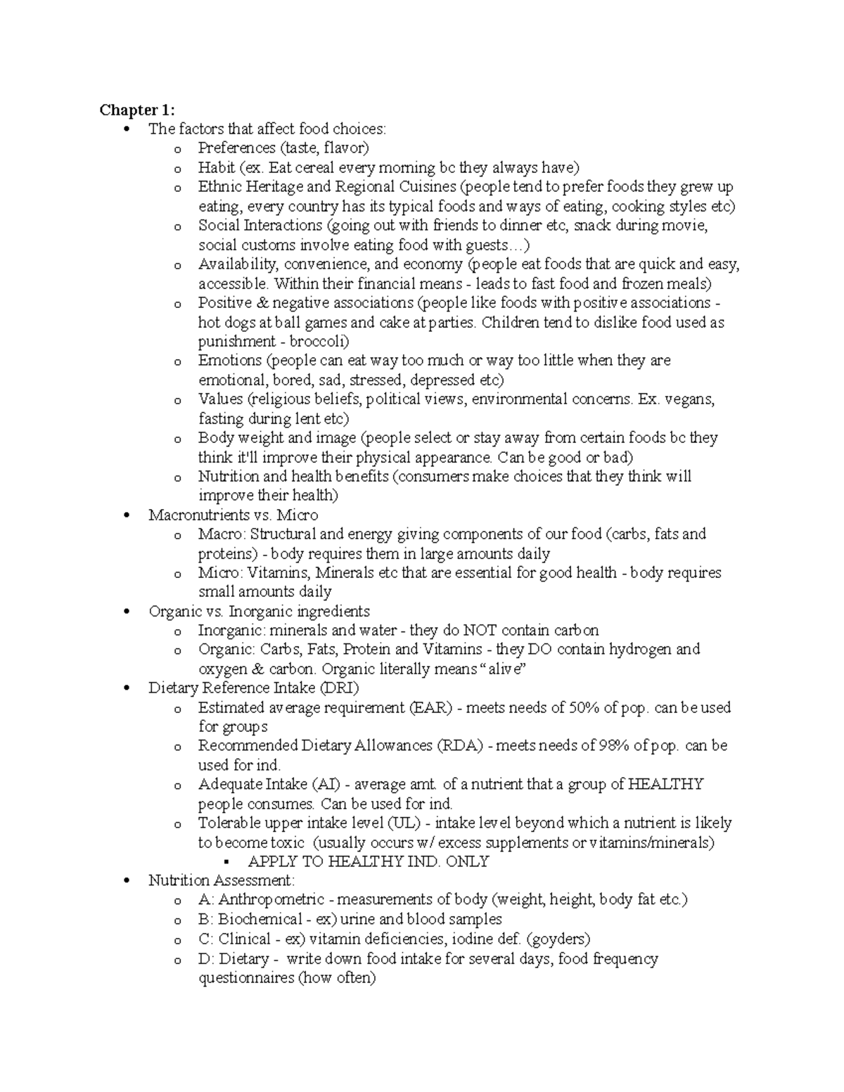 Nutrition Study Guide Final Exam 2 Chapter 1 The Factors That Affect nutrition-study-guide-final-exam-2-chapter-1-the-factors-that-affect