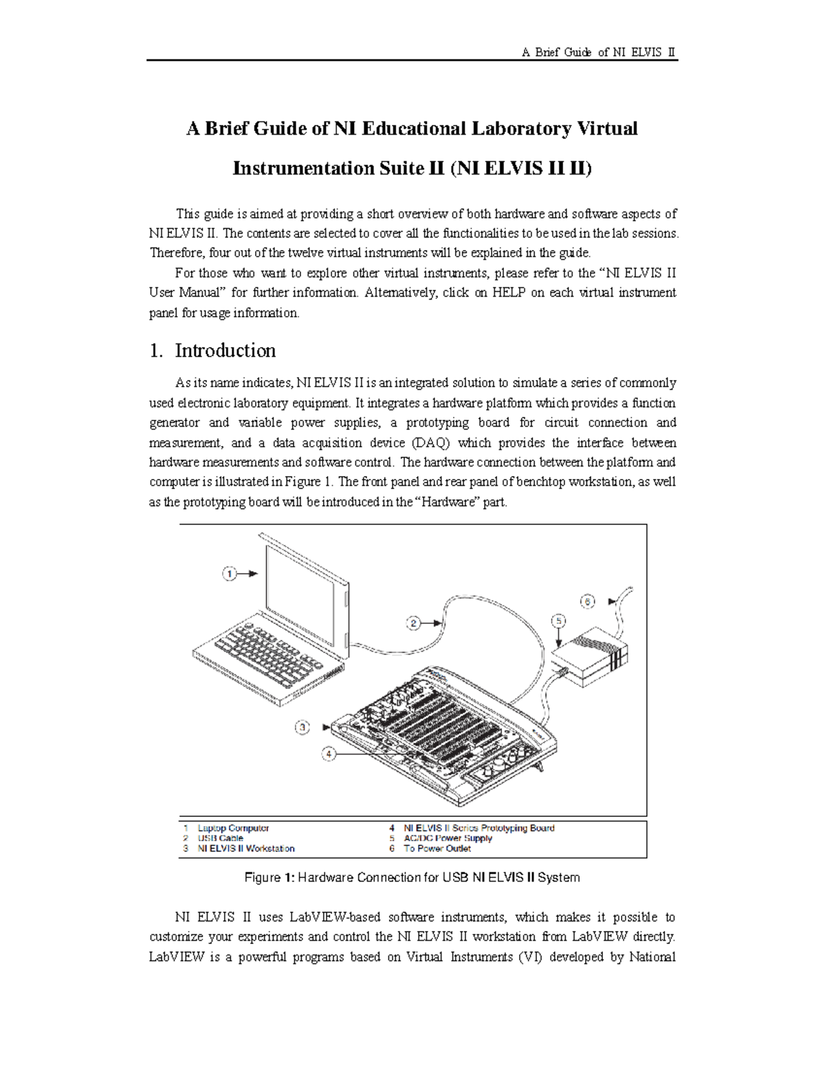 A brief guide of NI Elvis II system - A Brief Guide of NI Educational ...