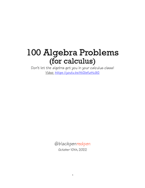 Worksheet 4 sec1 - Practice questions - 1 MATH 111-Engineering track ...