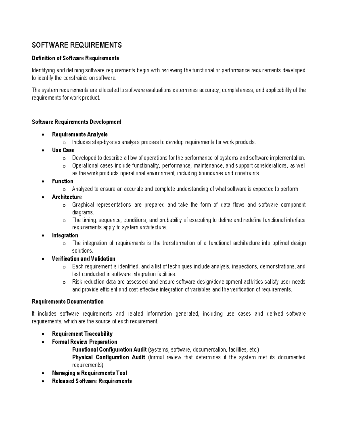 Software- Requirements - SOFTWARE REQUIREMENTS Definition of Software ...
