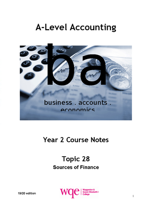 AQA A Level Accounting Topic 27 Schedule OF NON- Current Assetsanswers ...