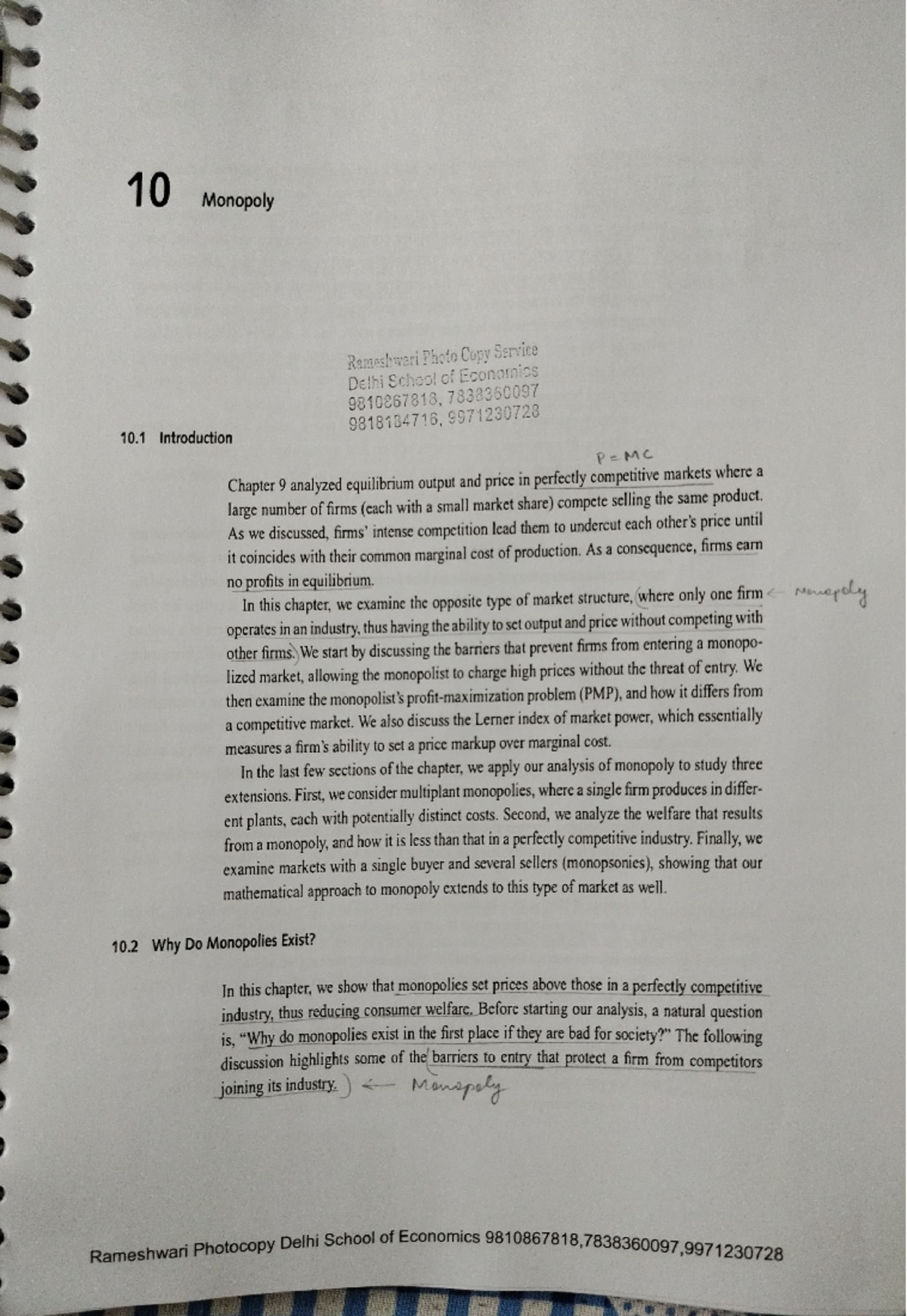 Ch 10 micro II - Ch 10 - 10 Monopoly 10 Introduction Bazeslhvari Phcto ...