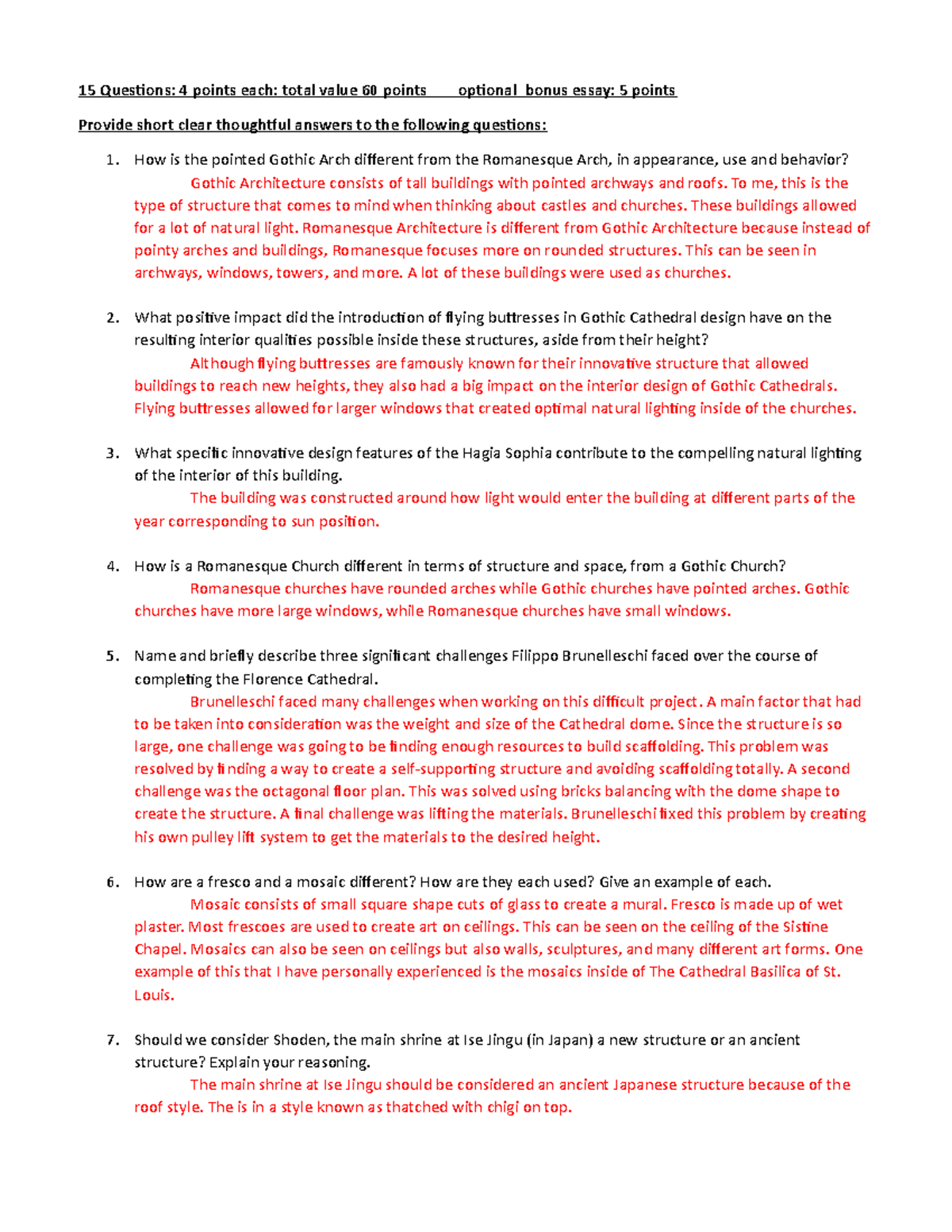 Arch4435 15 short answer questions - ARCHST 4435 - Mizzou - Studocu