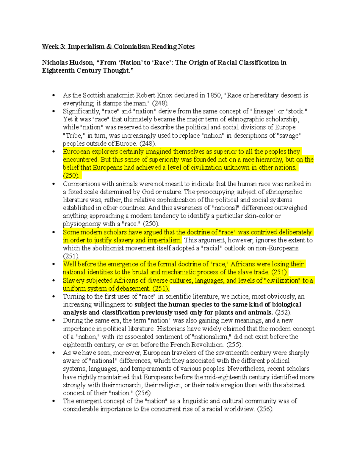 Week 3 Imperialism and Colonialism Notes - Week 3: Imperialism ...