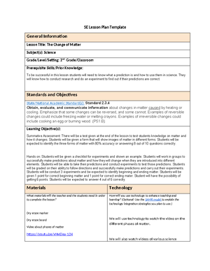 C108 Task 1 - PASSED- 1st Attempt - 5E Lesson Plan- Do Plants Need ...