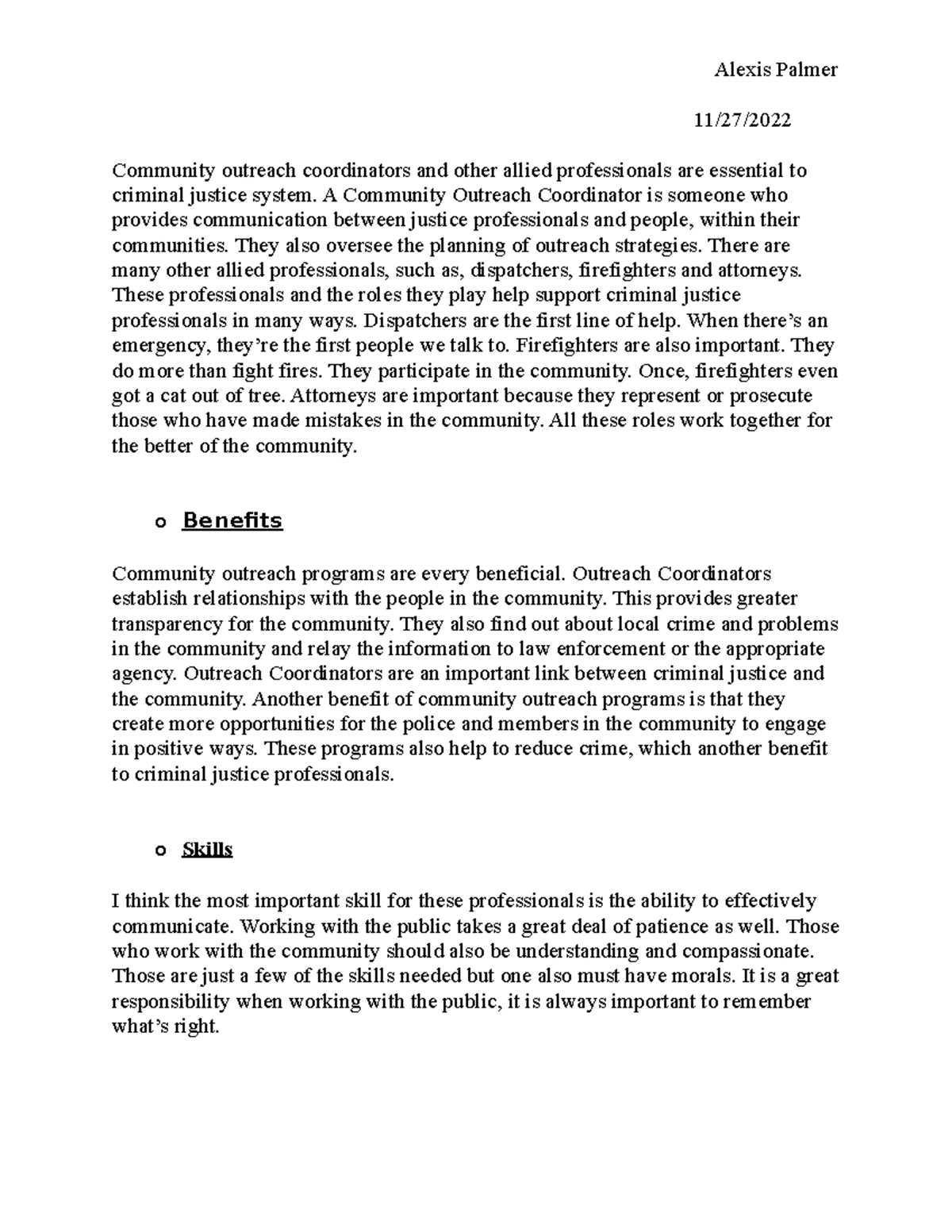 Community outreach coordinators and other allied professionals are ...