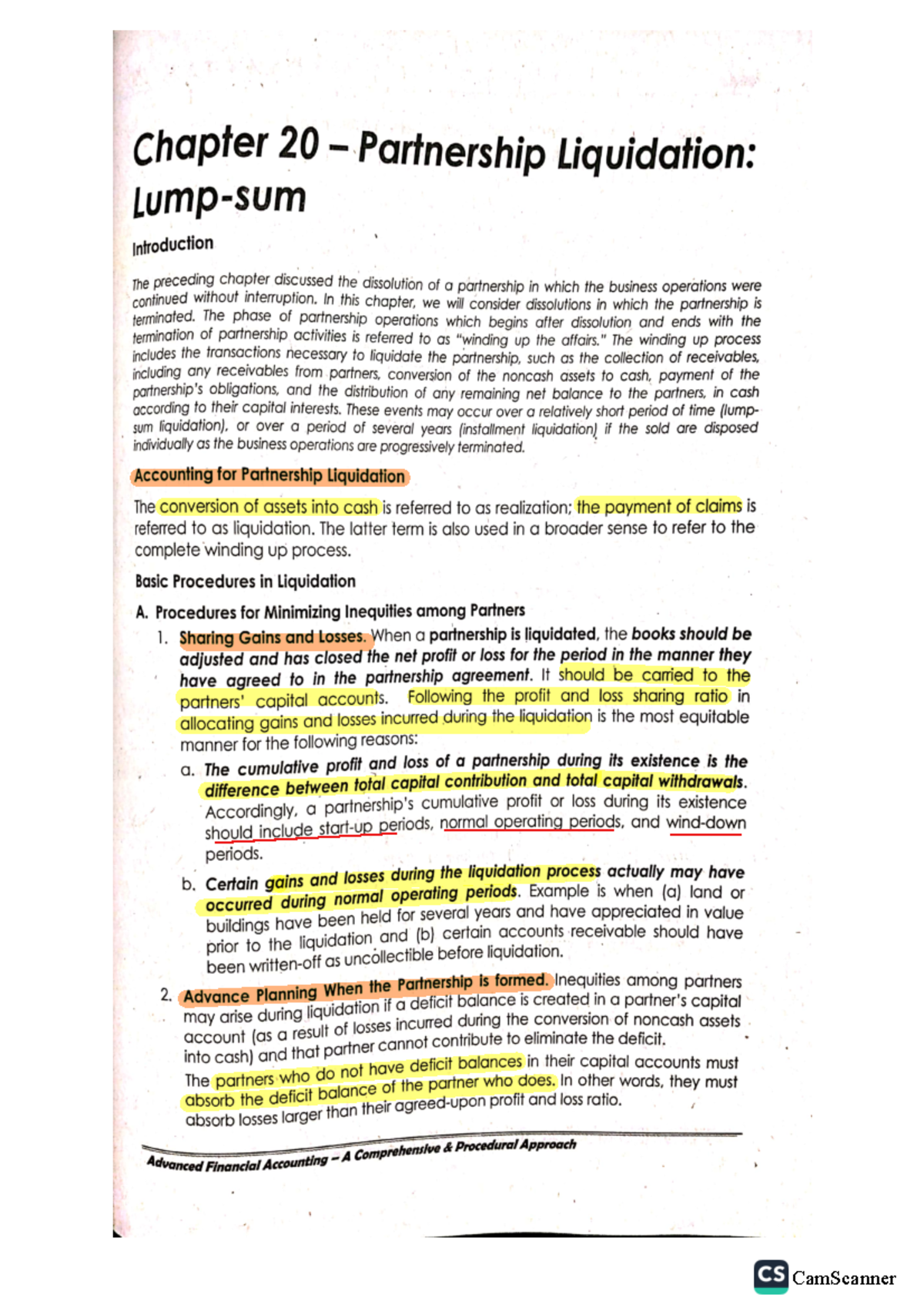 C20 - afar chapter 20 by dayag - Chapter 20 Partnership Liquidation ...