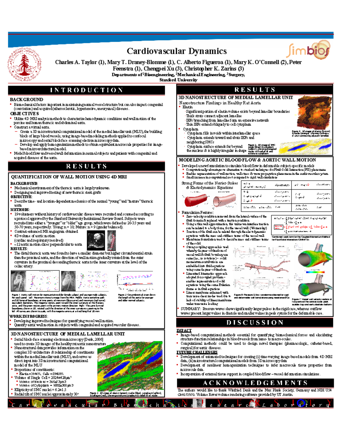 Cardiovascular Dynamics NIHSimbios Poster - Cardiovascular Dynamics ...