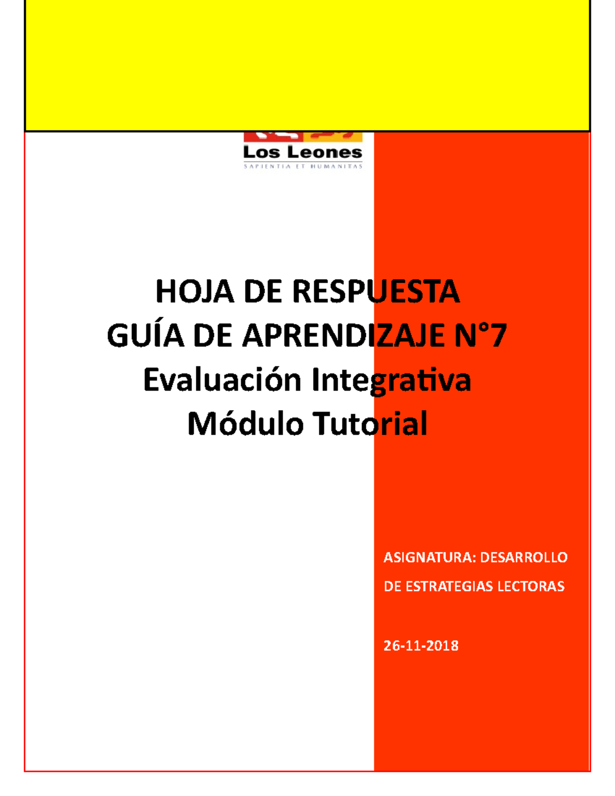 HOJA DE Respuesta GUÍA 7 - ASIGNATURA: DESARROLLO DE ESTRATEGIAS ...