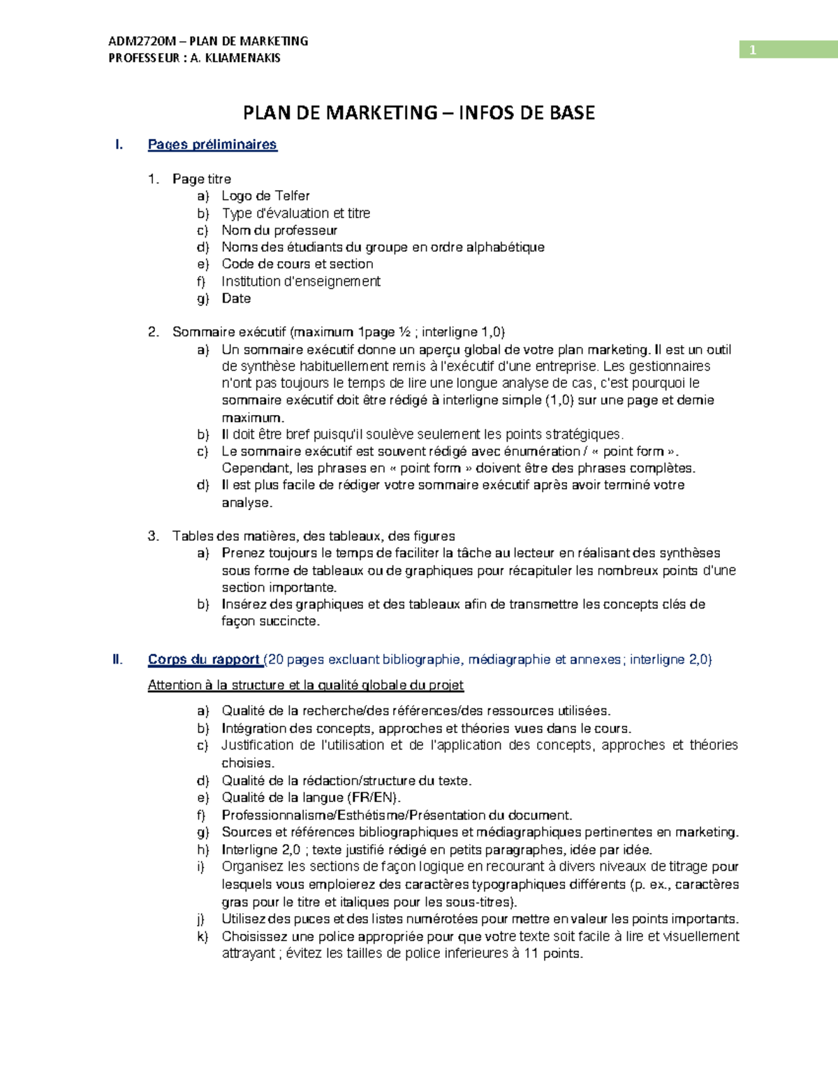 ADM2720M Project -Infos de Base - 1 ADM2720M – PLAN DE MARKETING ...