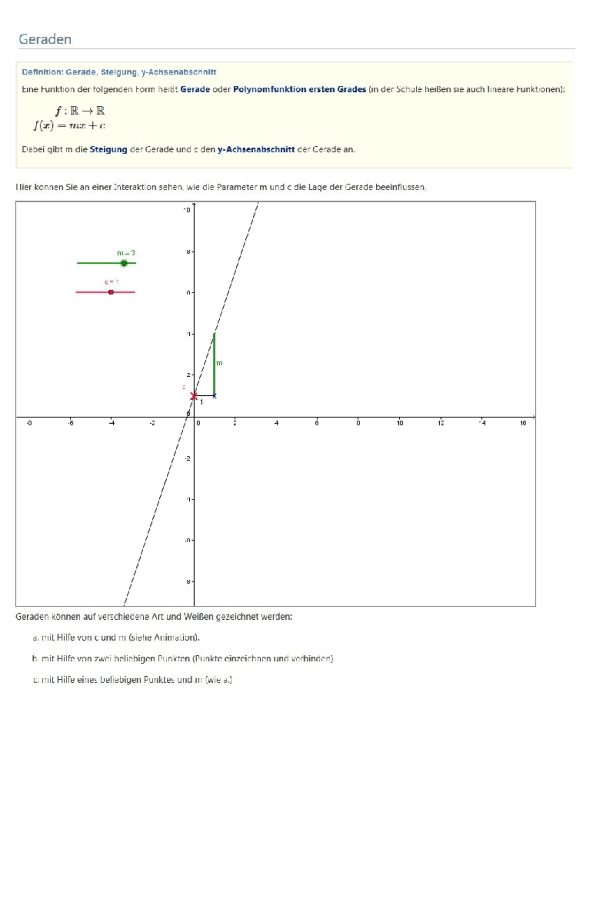 Vorkurs Mathe Block 3-1 Geraden 01 Lernmodul - Mathematik - Studocu