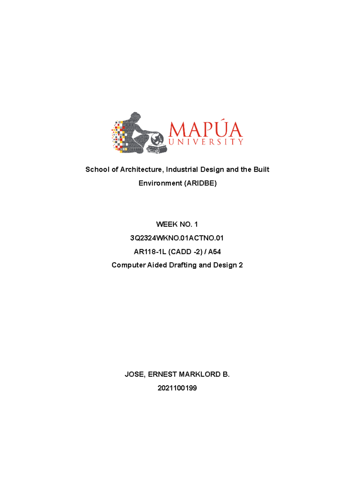 Front Page - Computer Aided Drafting - School of Architecture ...