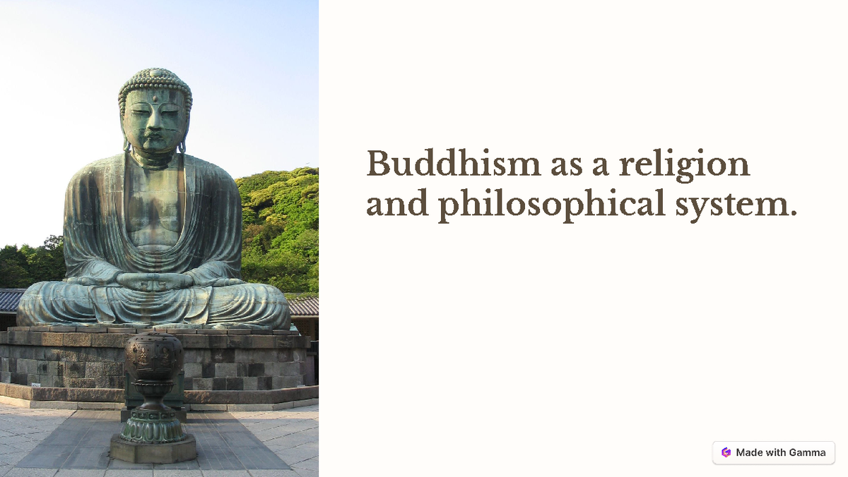 Buddhism as a religion and philosophical system 2 - Introduction ...