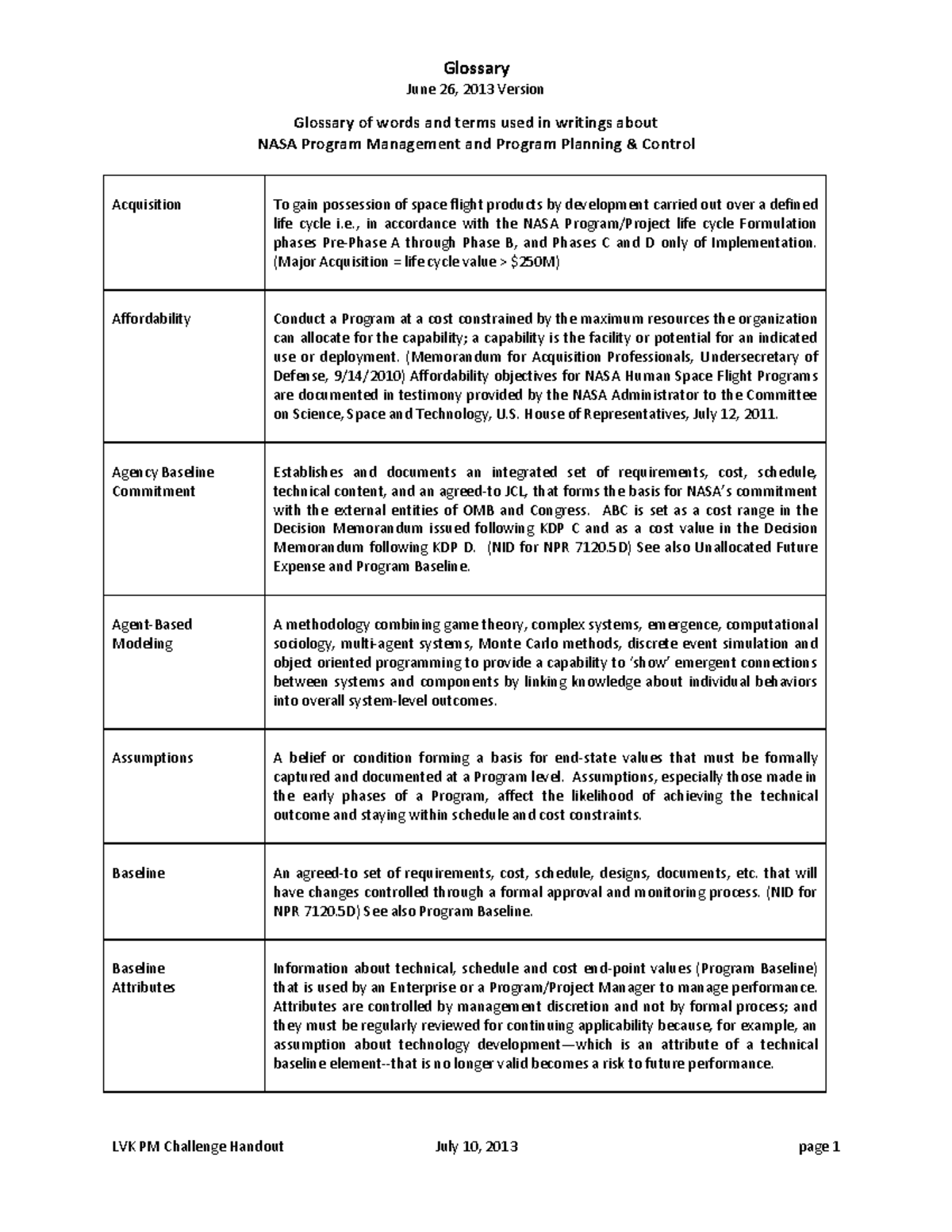 3 Glossary 6 26 13 - good - June 26, 2013 Version Glossary of words and ...