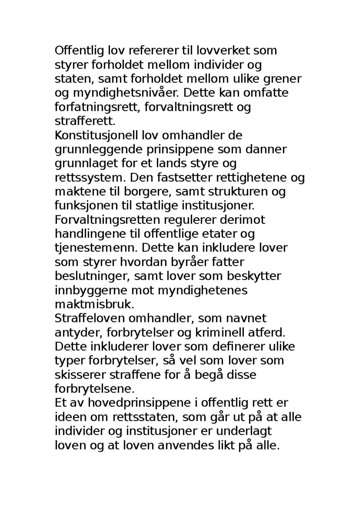 Public law6 - Offentlig lov refererer til lovverket som styrer ...
