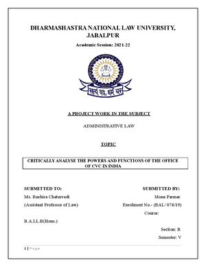CASE Summary OF R C Cooper VS UOI (1970) SC - R. Cooper v. Union of ...