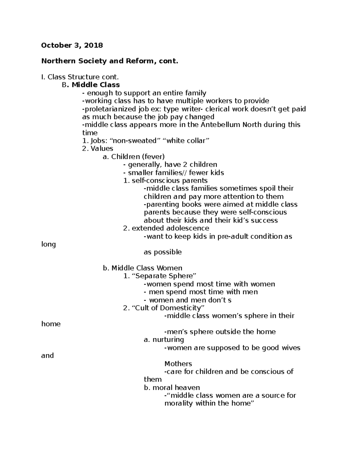 Oct. 3rd Notes SAH - lecture heavy course - October 3, 2018 Northern ...