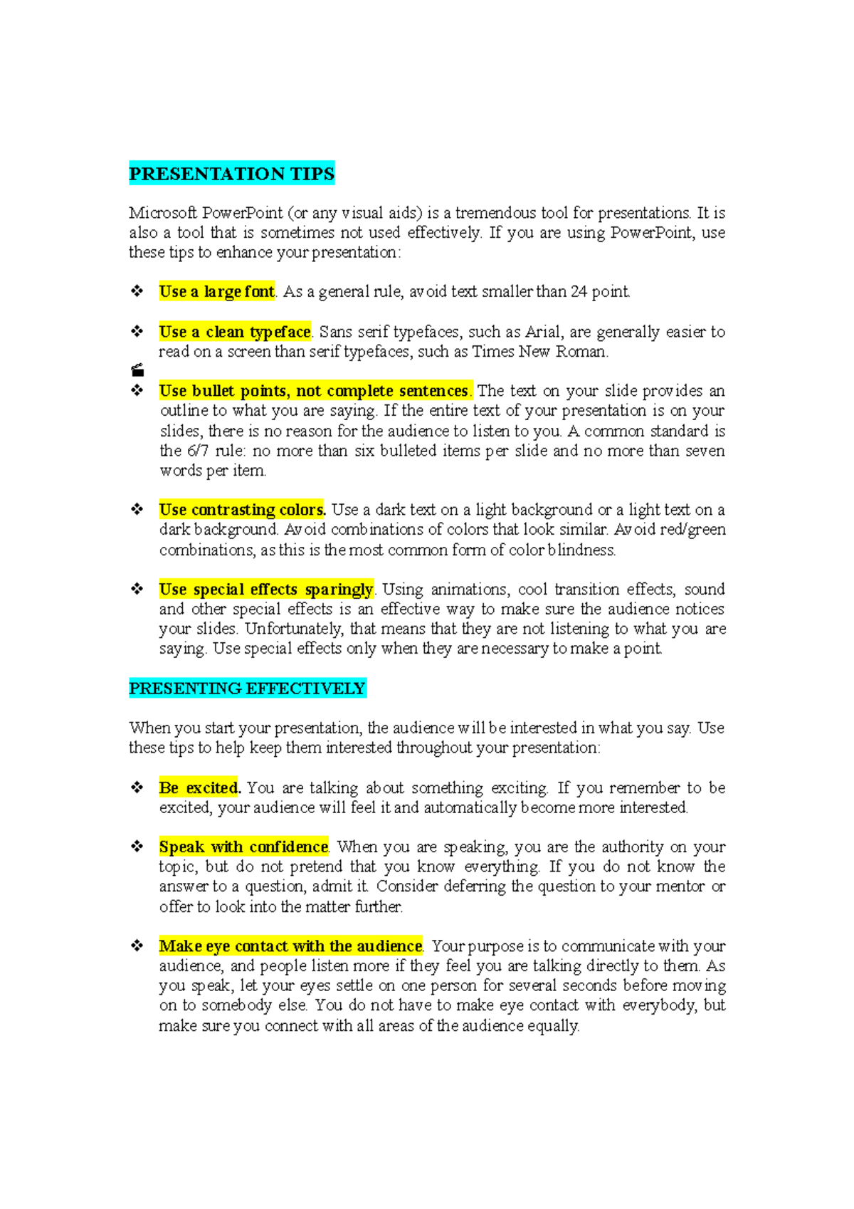 Presentation-TIPS - It is the key to Ace the presentation ...