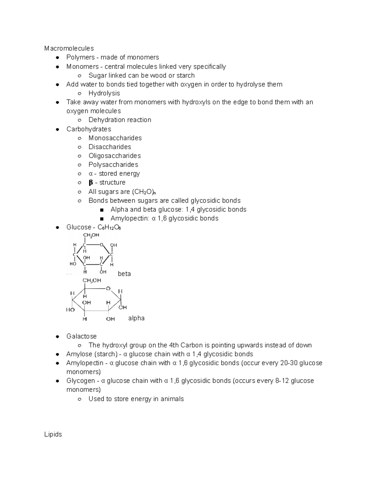 Macromolecules - Lecture notes 14 - Macromolecules Polymers - made of ...