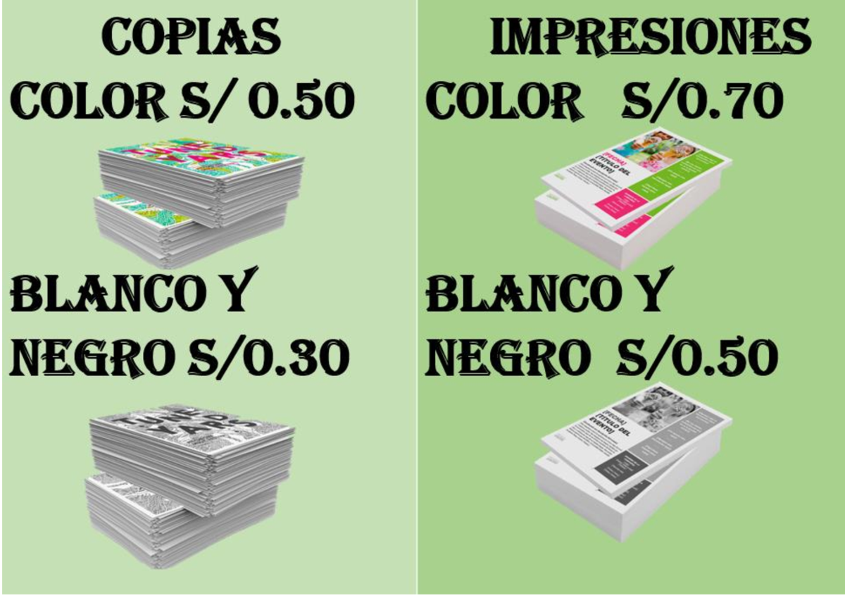 Carteles - Motivaciones y ayudas - COPIAS IMPRESIONES COLOR 0 COLOR ...
