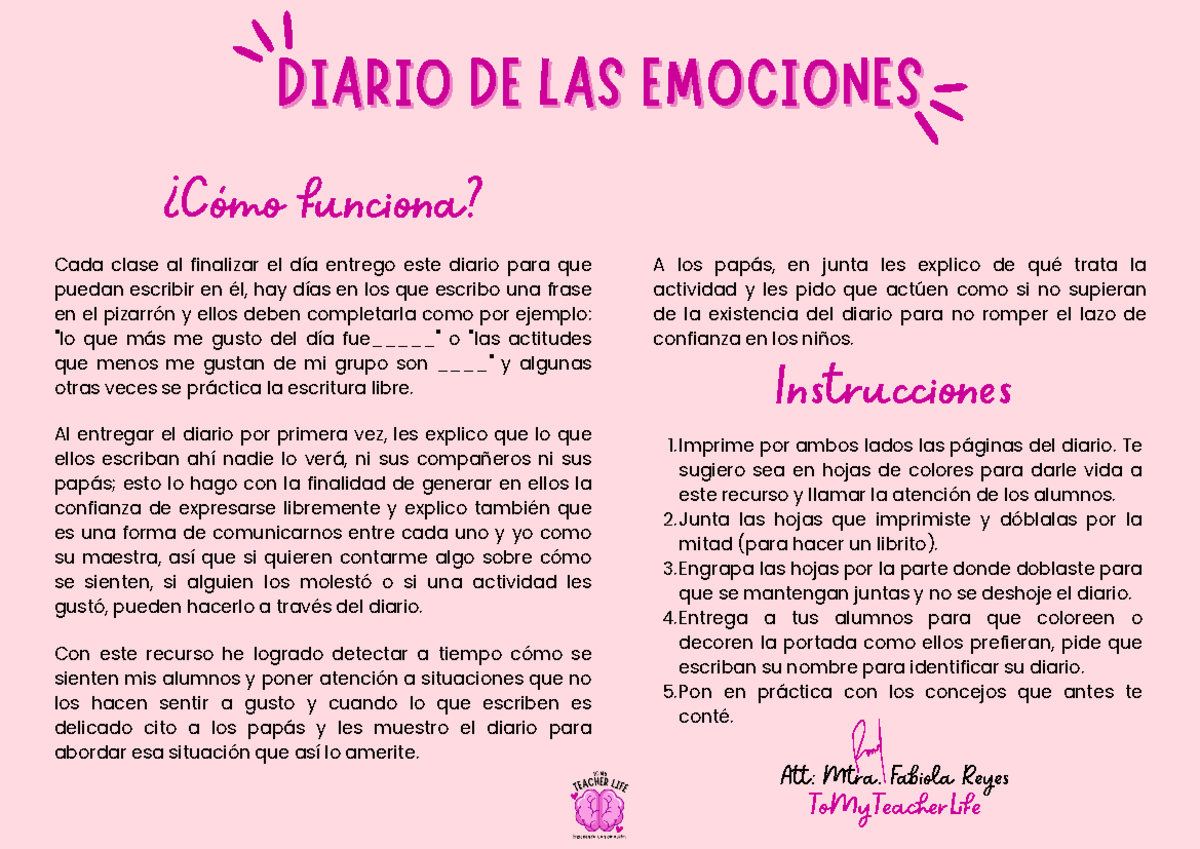 Diario de las emociones - DIARIO DE LAS EMOCIONESDIARIO DE LAS ...
