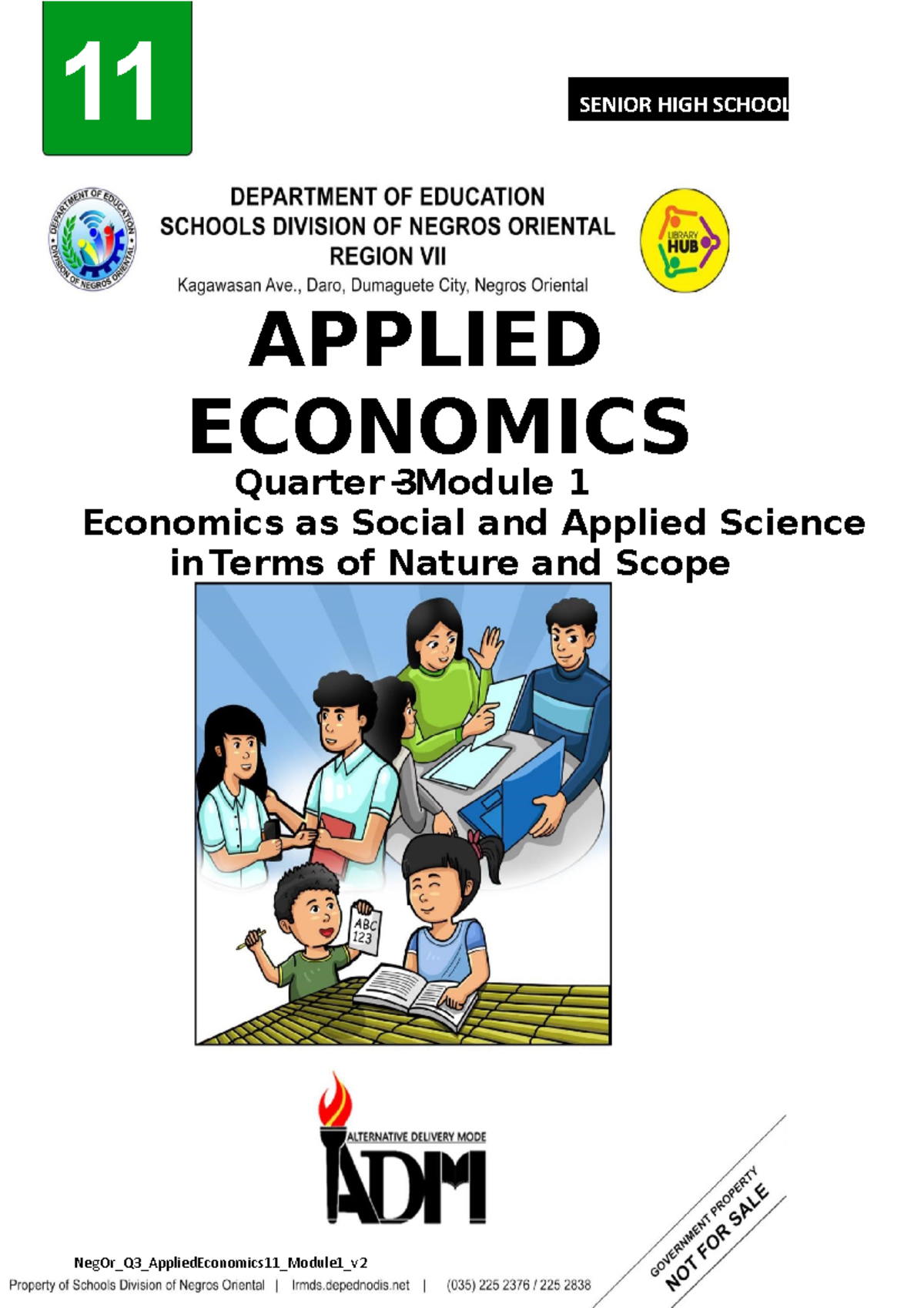 Applied Economics Q3 W1 - ####### I 12 11 APPLIED ECONOMICS Quarter 3 ...