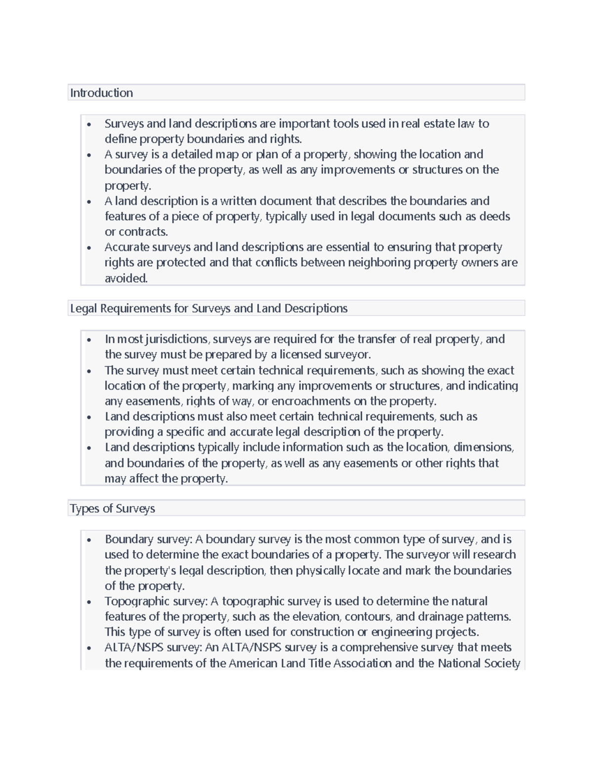 Surveys and Land Descriptions for MT - Introduction • Surveys and land ...