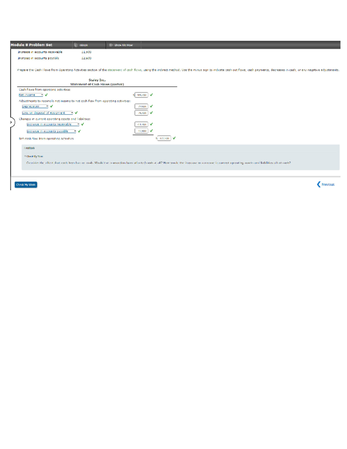 ACC 201 Mod 8 - Demo Work -Statement - ACC201 - Studocu