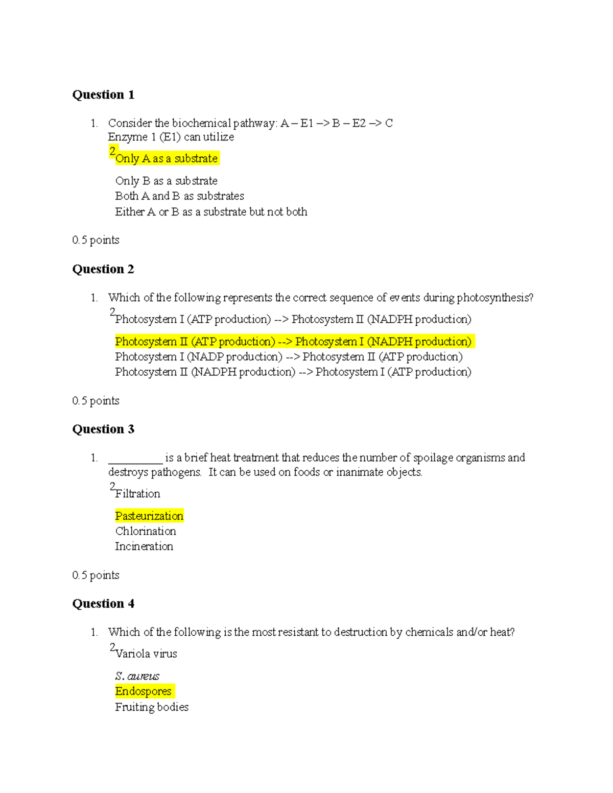HW2 - Assignment - Question 1 Consider the biochemical pathway: A – E1 ...