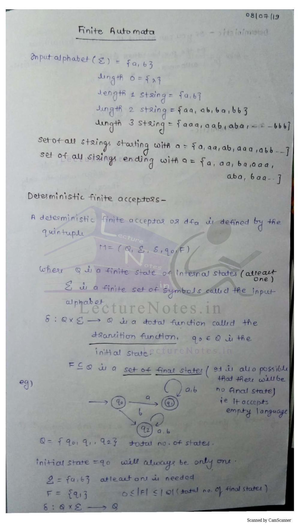 Unit 4,5 - TAFL notes AKTU - Automata And Formal Languages - Studocu